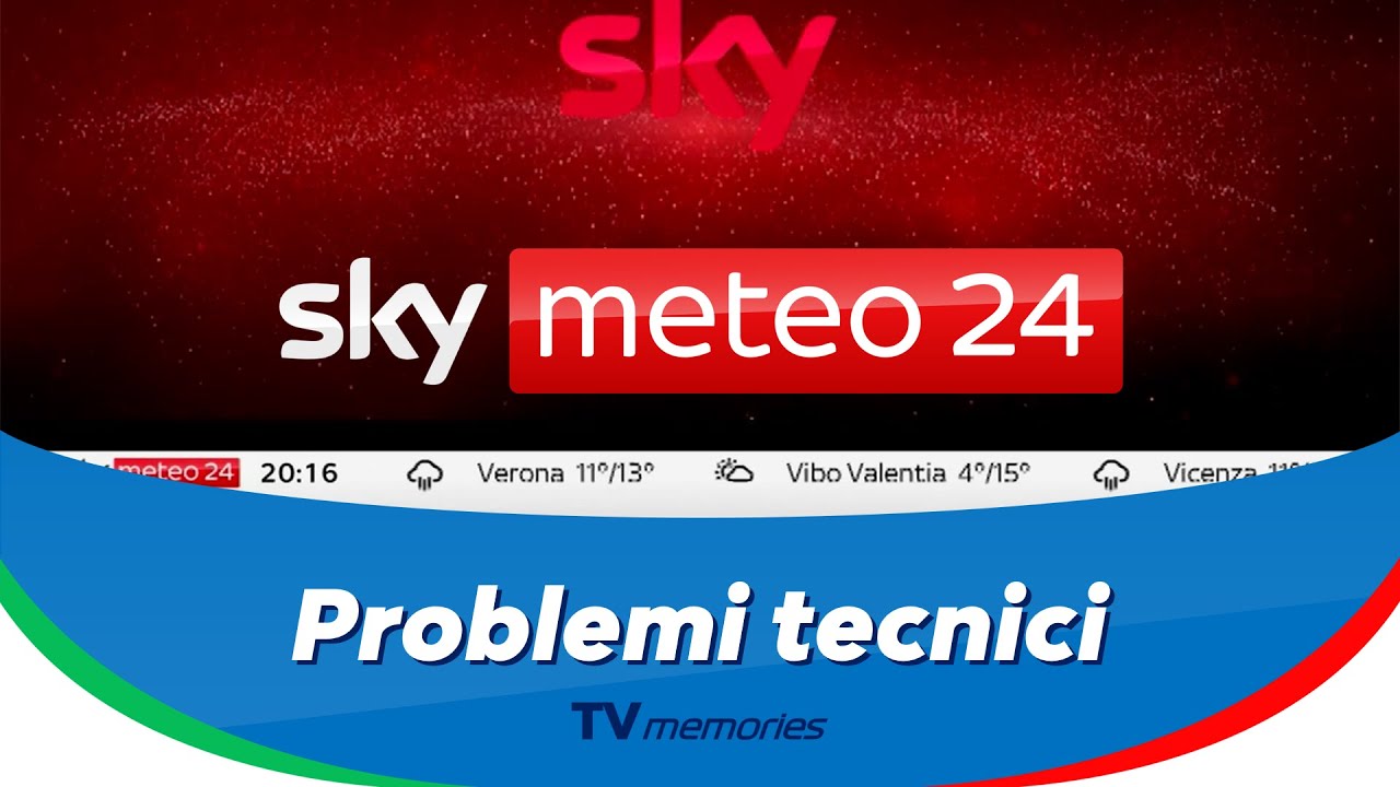Sky Meteo 24 - Problemi tecnici del 29 febbraio 2024 - YouTube
