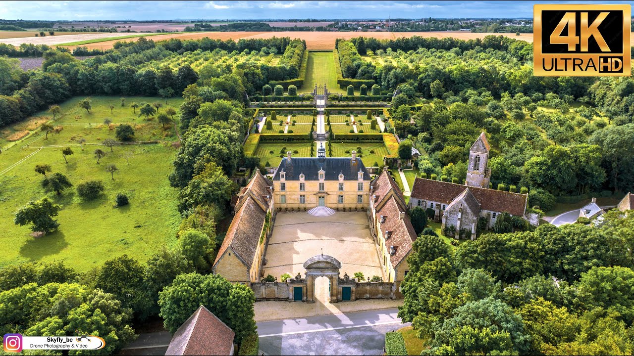 Castle of Brécy (Creully - France) - Drone footage Ultra HD 4K - YouTube