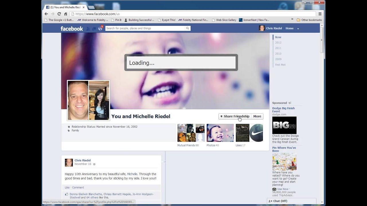 Couples Profile on Facebook - YouTube