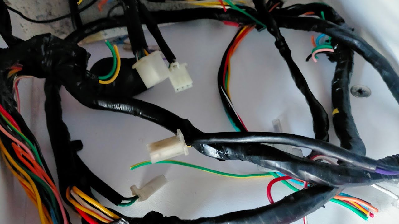 How to re wire a Chinese moped properly (part nine) :Wiring harness ...