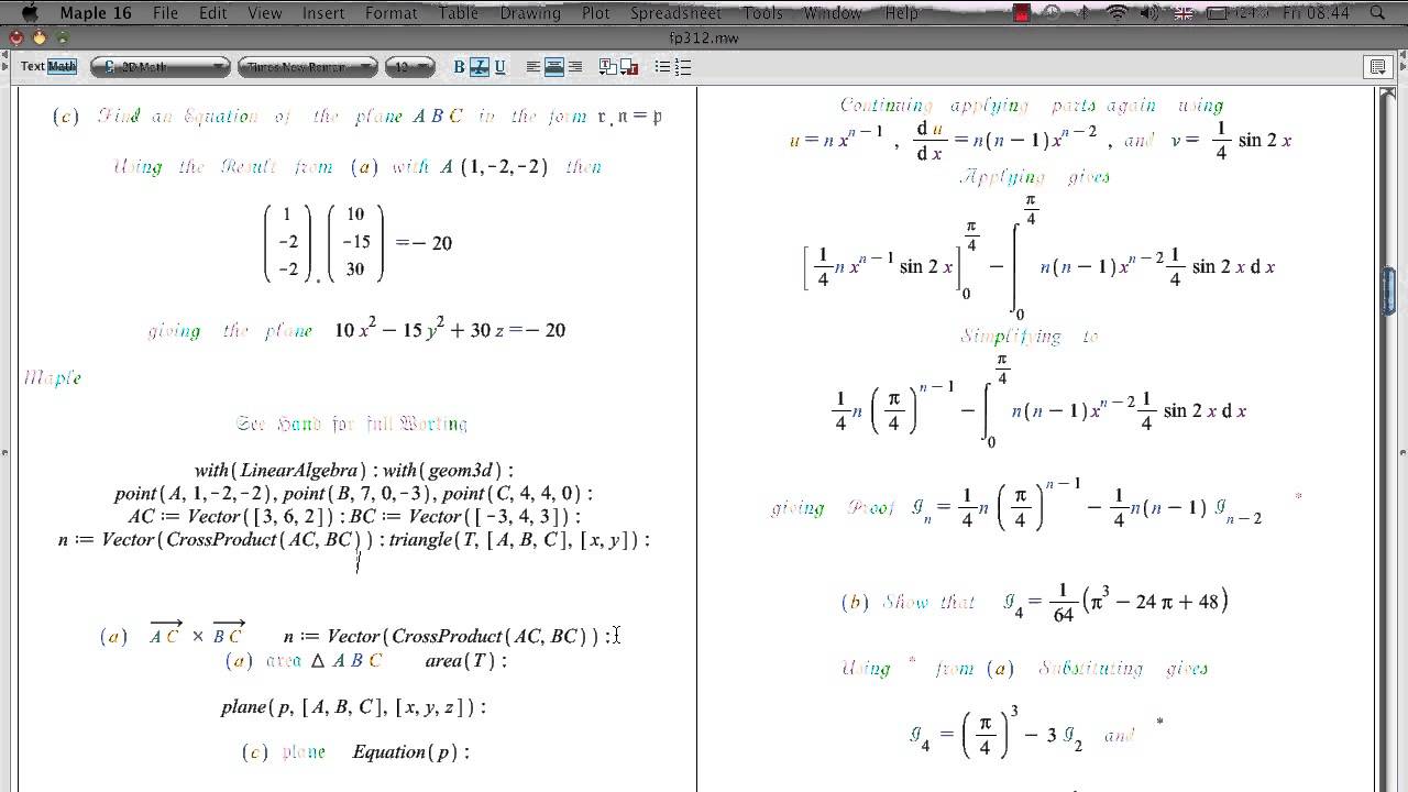 Edexcel FP3 June 2012 Q1 to Q4 - YouTube