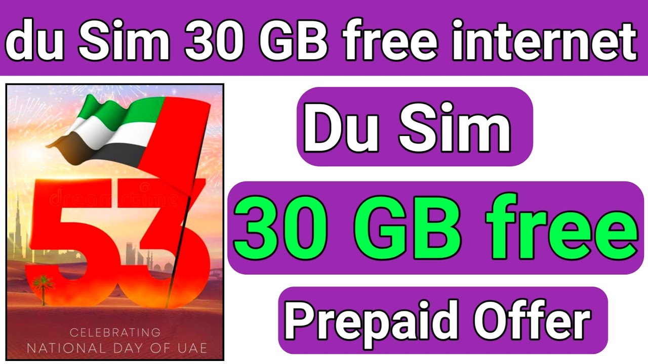 how do i Get du Sim free 30 GB Data offer | du Sim free 30 GB internet ...