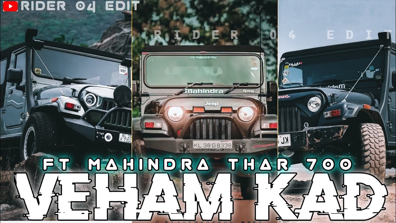 VEHAM KAD FT. THAR 700 EDIT😈||Thar Attitude Status|Thar 700 Status|Thar ...
