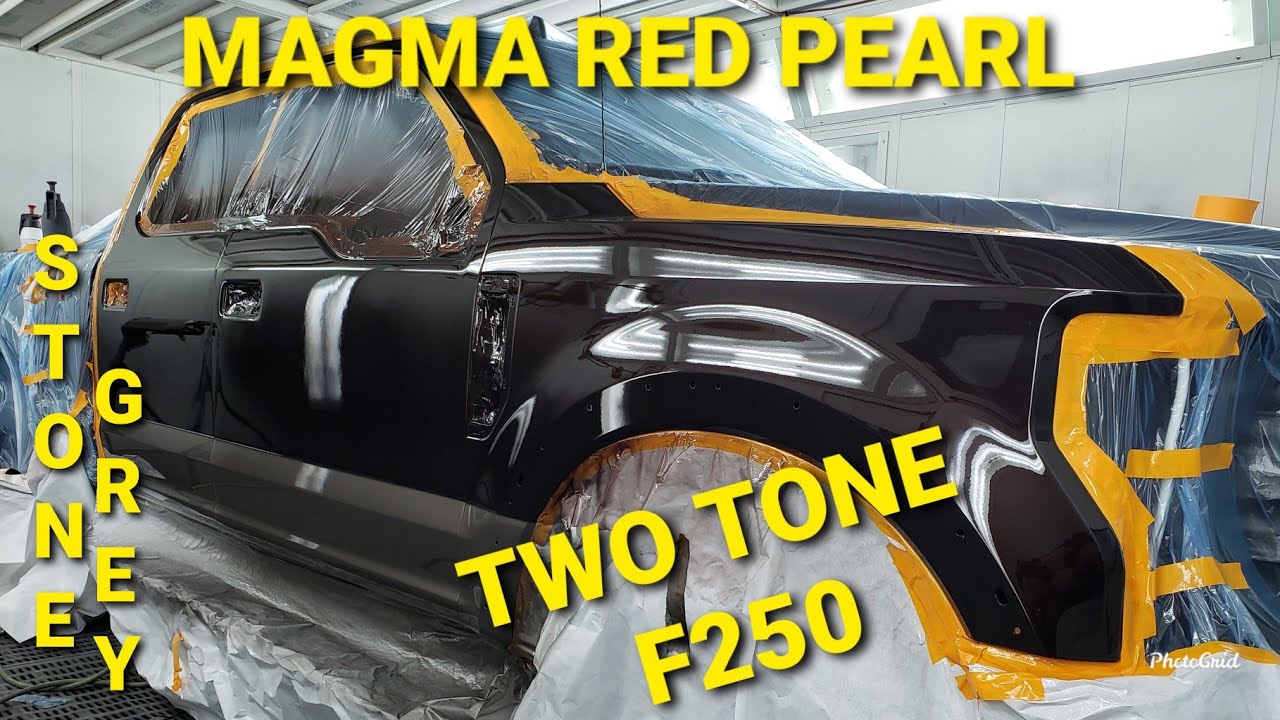 SUPER SLICK TWO TONE PAINT JOB F250 - YouTube