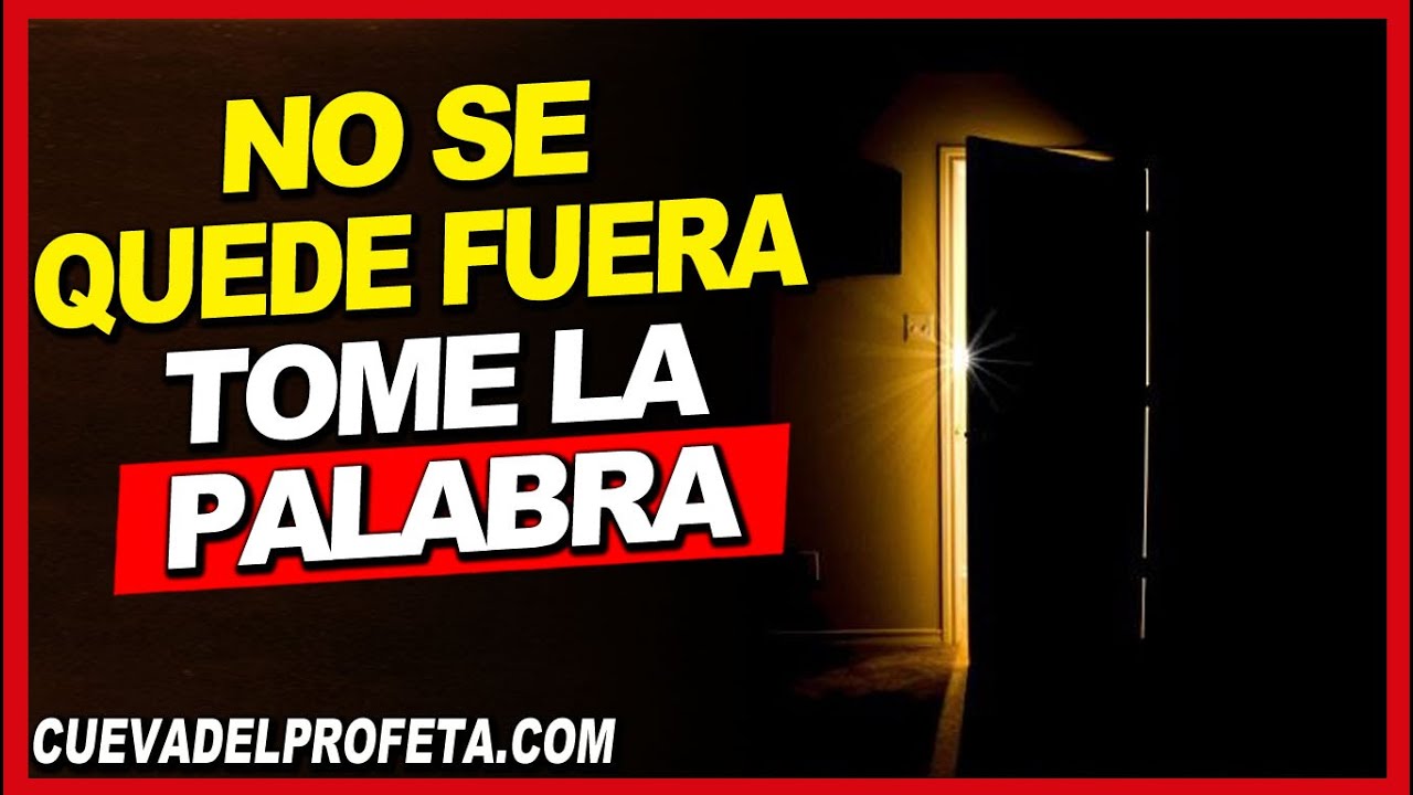 No se quede fuera, quédese con la Palabra | No acepte nada diferente ...