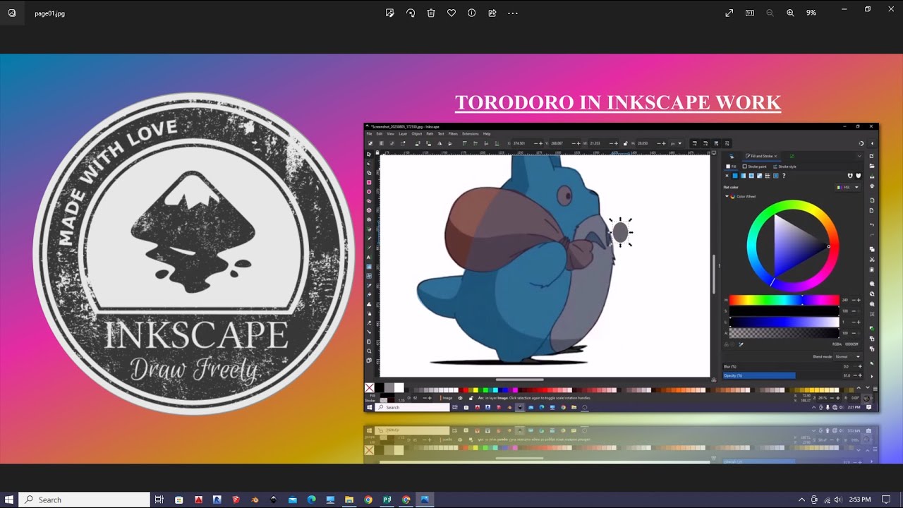 TORODO anime character making in inkscape for first time| Mr. Doba ...