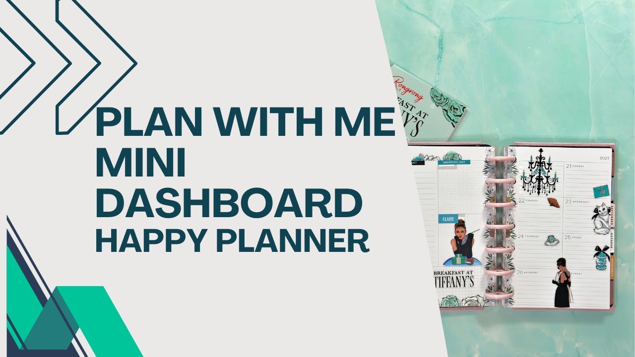 Plan with me | Mini Dashboard Happy Planner - YouTube