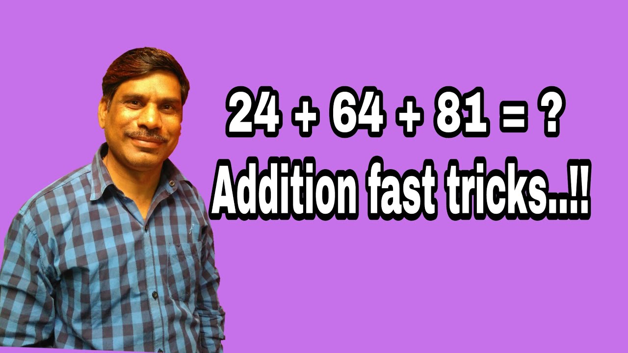 Addition Best Tricks Part 1 Youtube