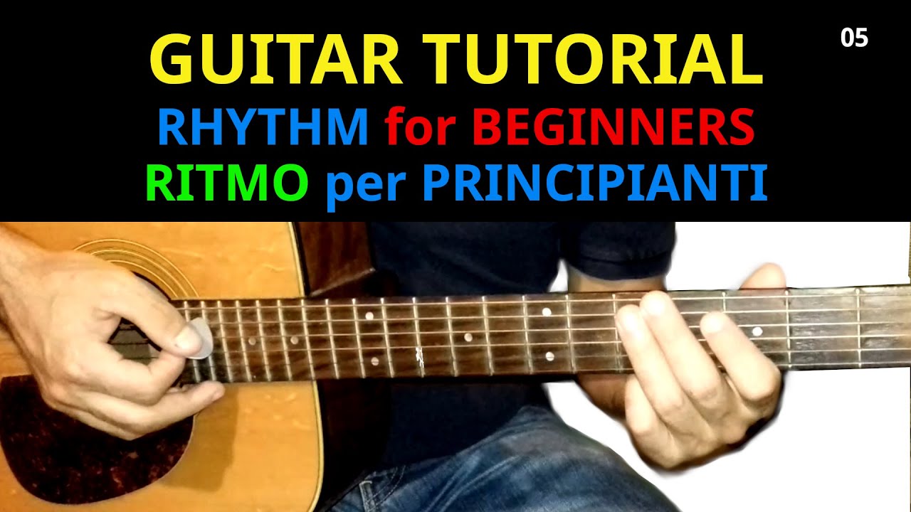 GUITAR Tutorial - Guitar Rhythm for BEGINNERS/Ritmo Chitarra per ...