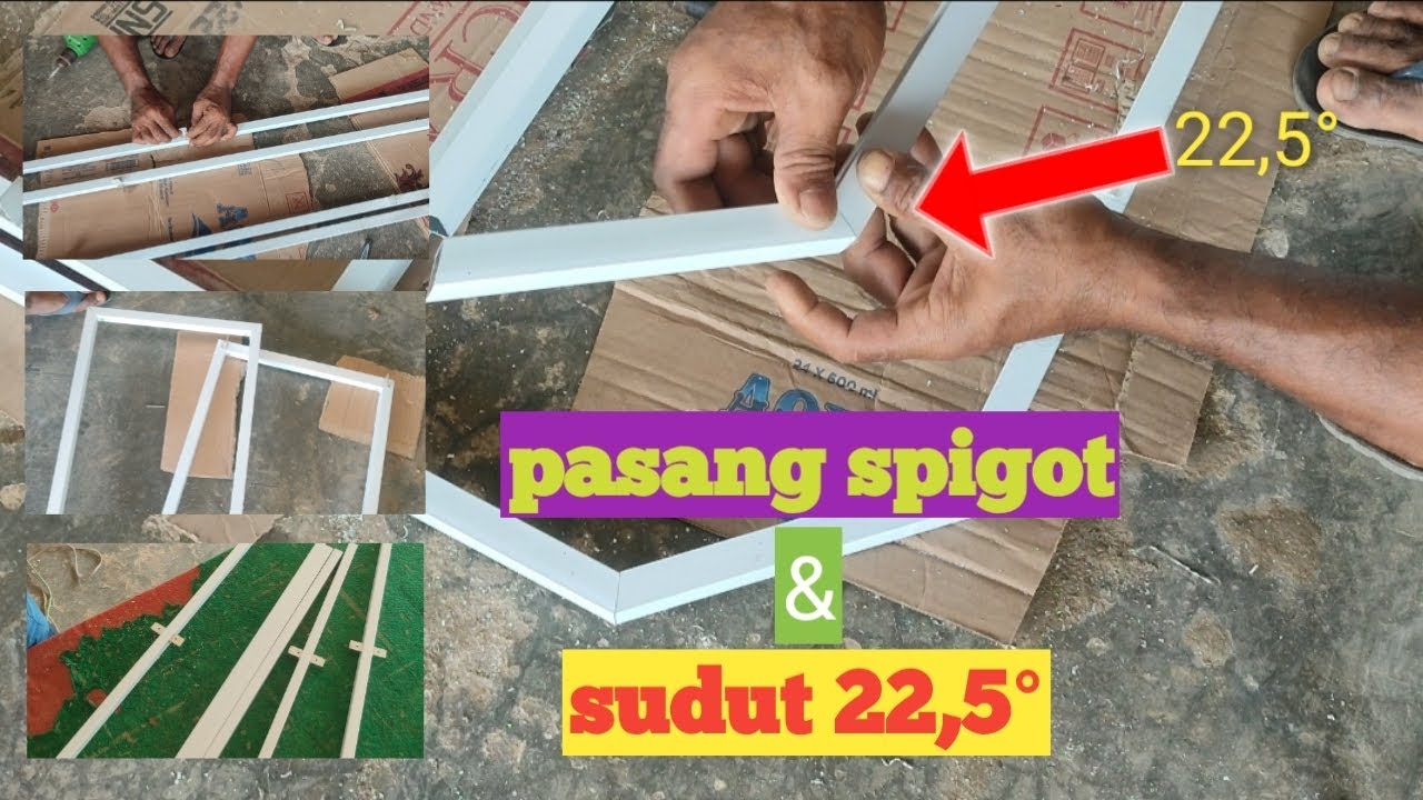 cara pasang dan penyambungan spigot||sudut 22,5° #spigot#sudut22,5# ...