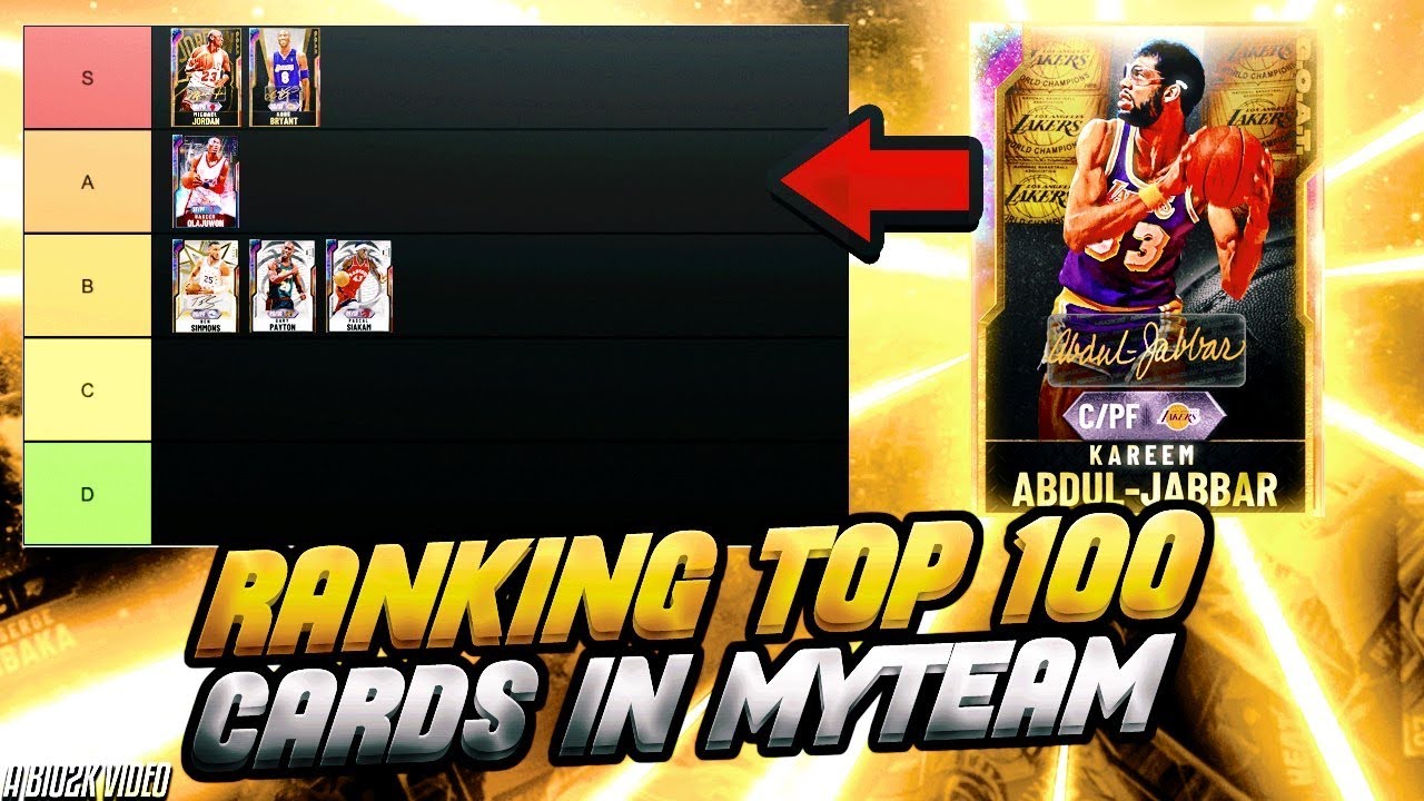 RANKING THE TOP 100 CARDS IN NBA 2K20 MYTEAM - THESE ARE THE BEST CARDS ...