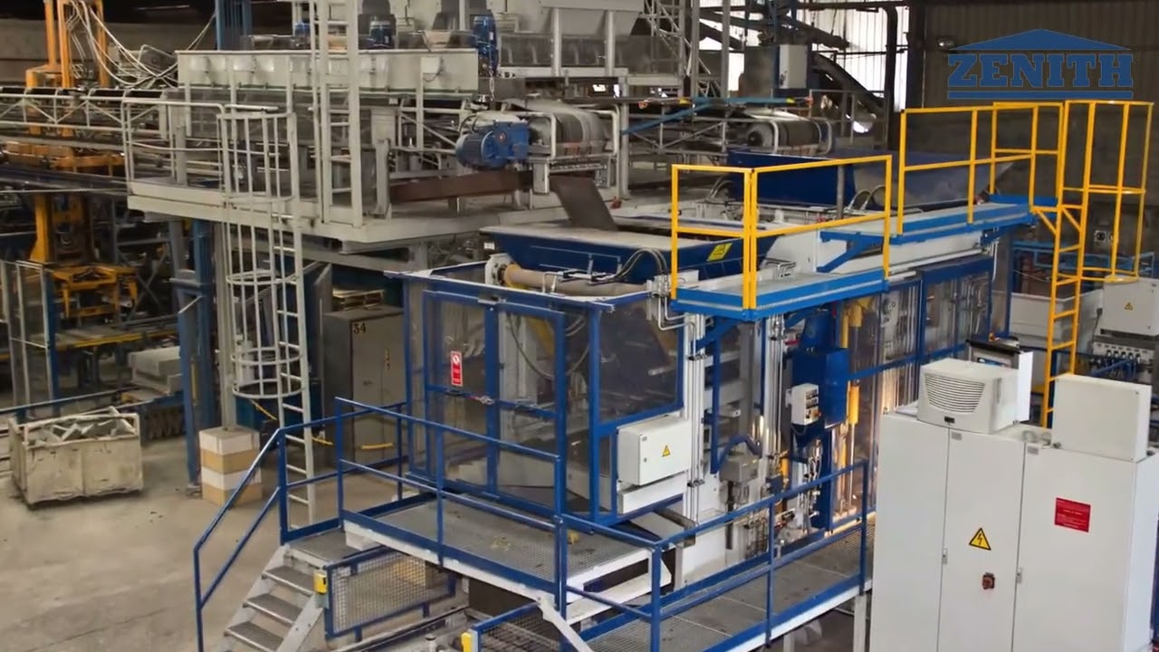 Fully automatic stationary multi layer paver making machine 844SC - YouTube