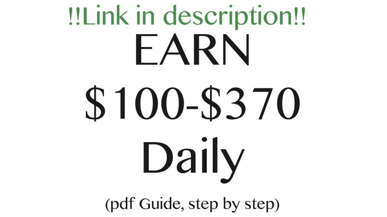 How To Earn Money From Home Daily Guide YouTube how-to-earn-money-from-home-daily-guide-youtube