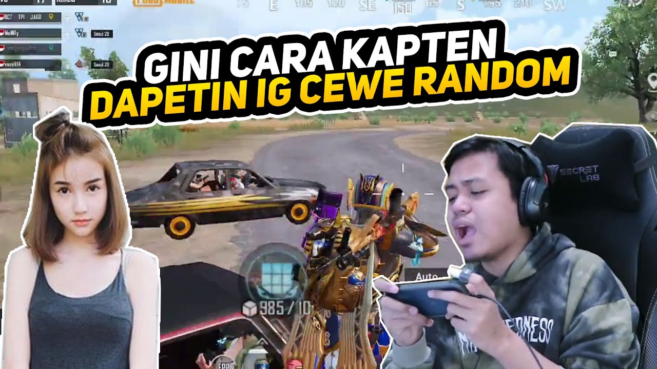 GINI CARA KAPTEN DAPETIN IG CEWE RANDOM - YouTube