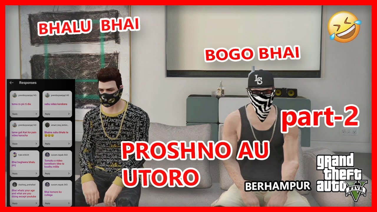 Bhalu au Bogo ro Face Reveal | QnA Part 2 | Berhampuriya Gamer - YouTube