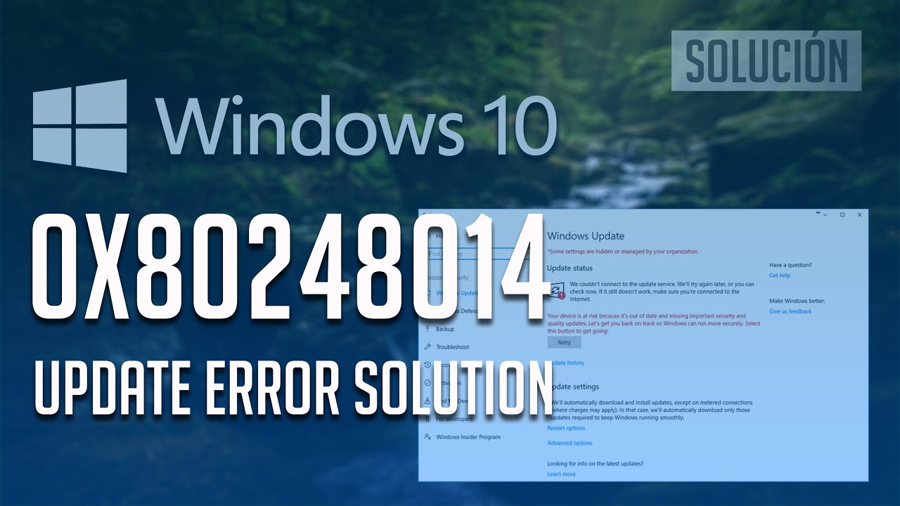 Error Windows Update 0x80248014 en Windows 10 - 「Tutorial」2025 - YouTube