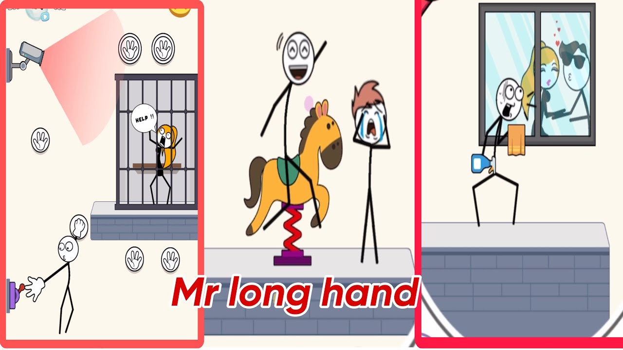 Mr Long Hand level 118-135 -thief puzzle (iOS & android) - YouTube