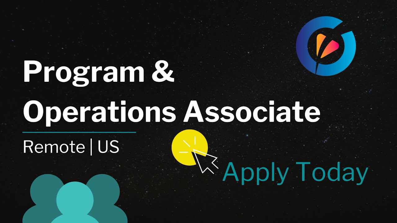 Job Opportunity: Program & Operations Associate | Remote | US | Part ...
