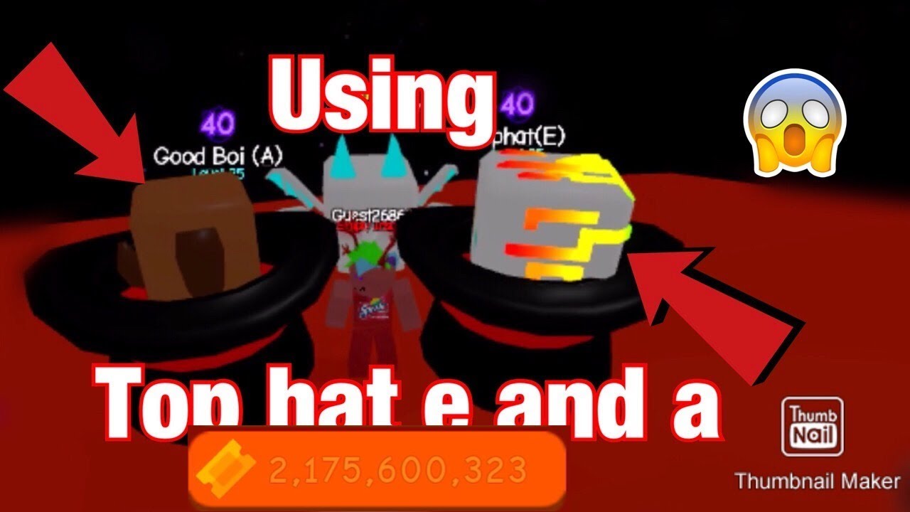 Roblox Bgs Using TopHat E And A (Roblox Bubble Gum Simulator) - YouTube