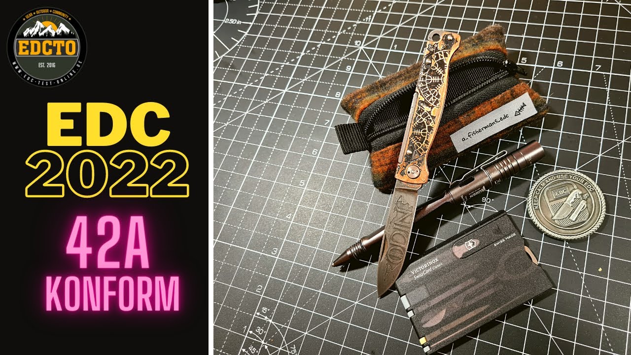 EDC 2022 42a konform | Everyday Carry deutsch | edctestonline - YouTube