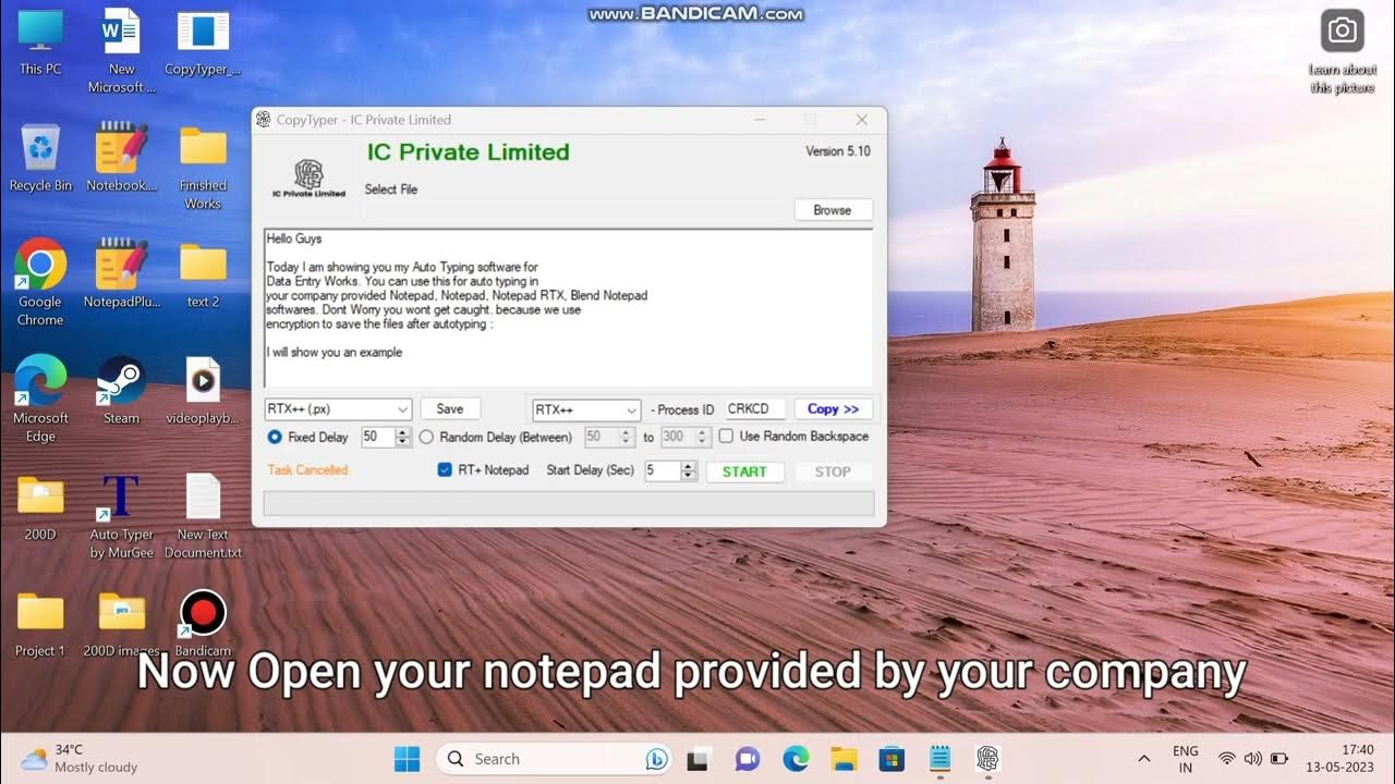 How to Copy Paste Data Entry text to NOTEPAD plus, rt+, .wrt. rtx++ 100 ...