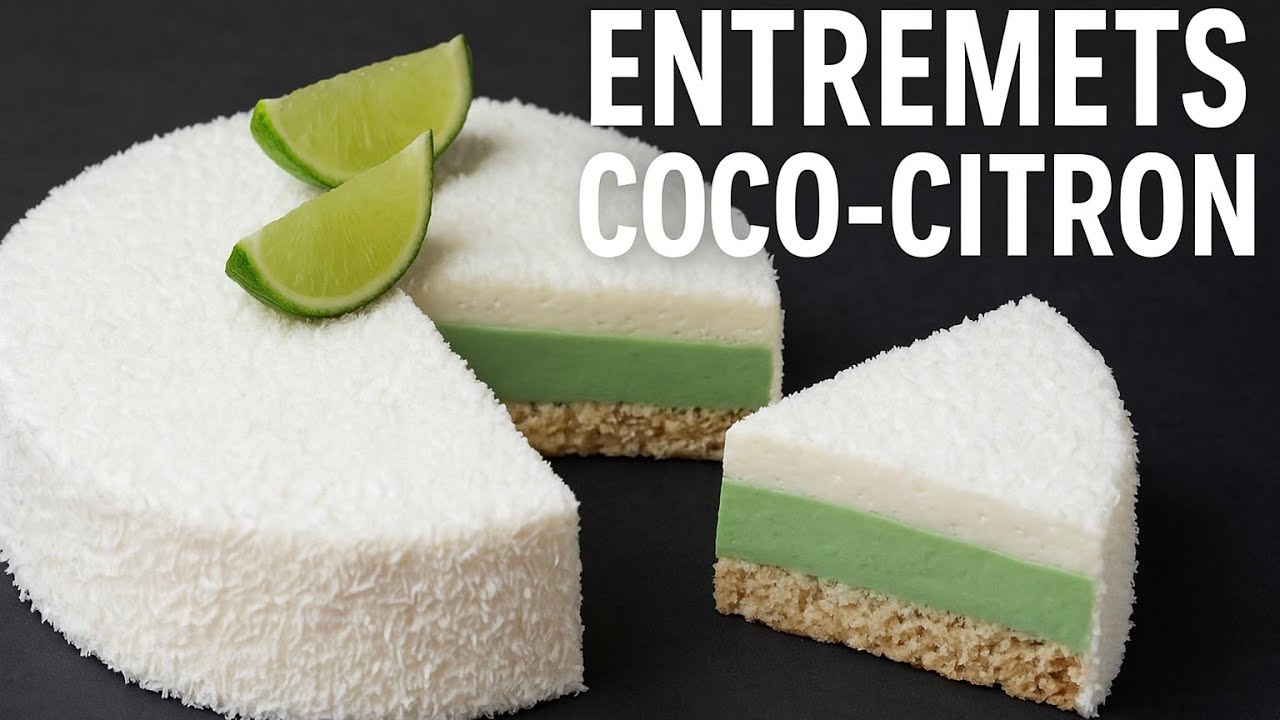 Recette de l'entremets coco - citron vert - YouTube