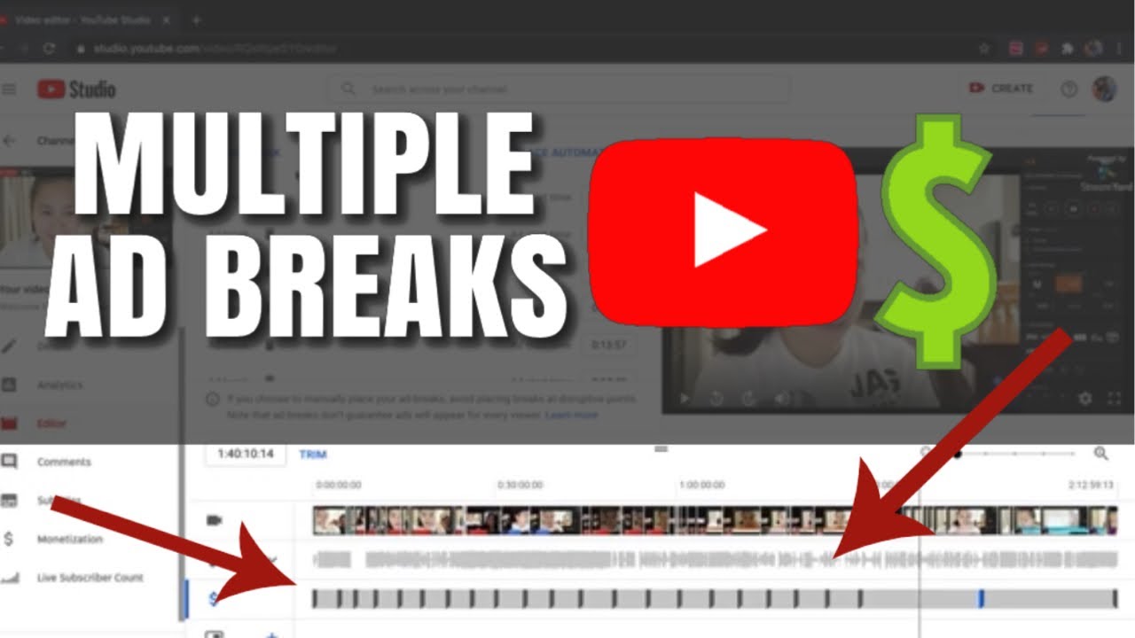 How to put MULTIPLE AD BREAKS on your Youtube Videos - YouTube