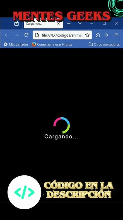 INDICADOR DE CARGA ANIMADO #HTML y #CSS #webdevelopment #programming #matemáticas #informática # ...