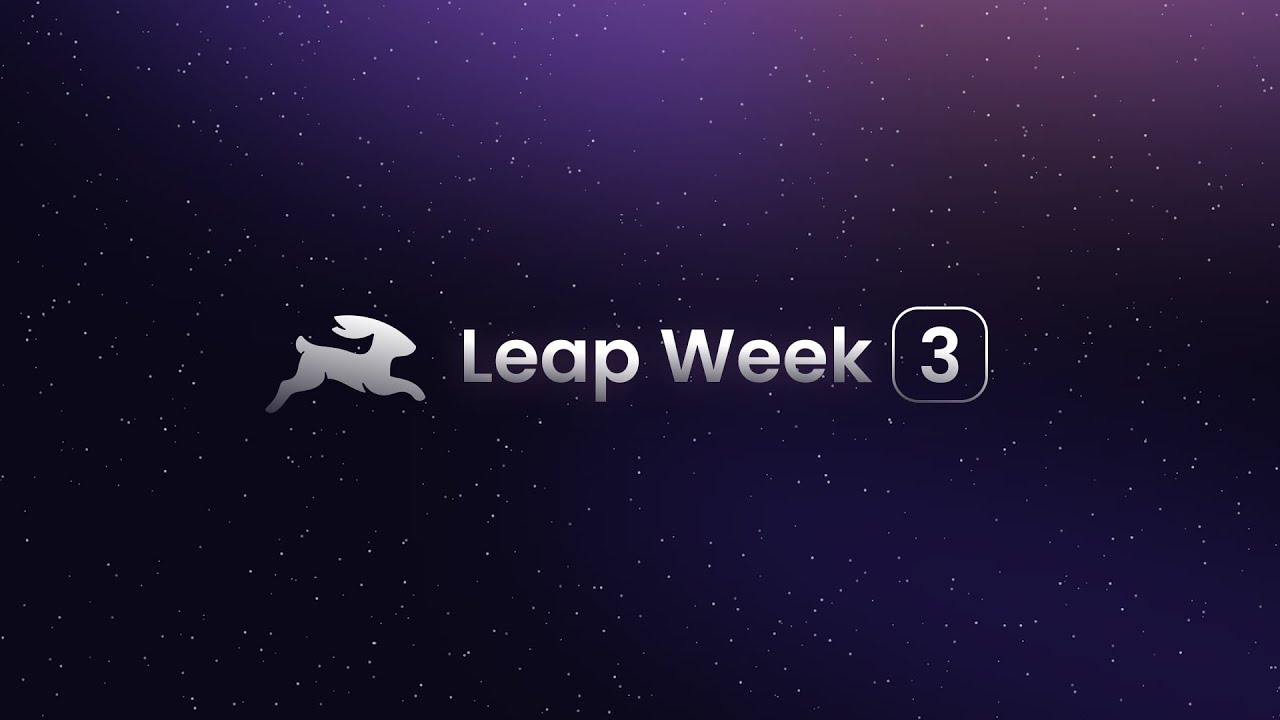 Leap Week 3: Full Keynote - YouTube