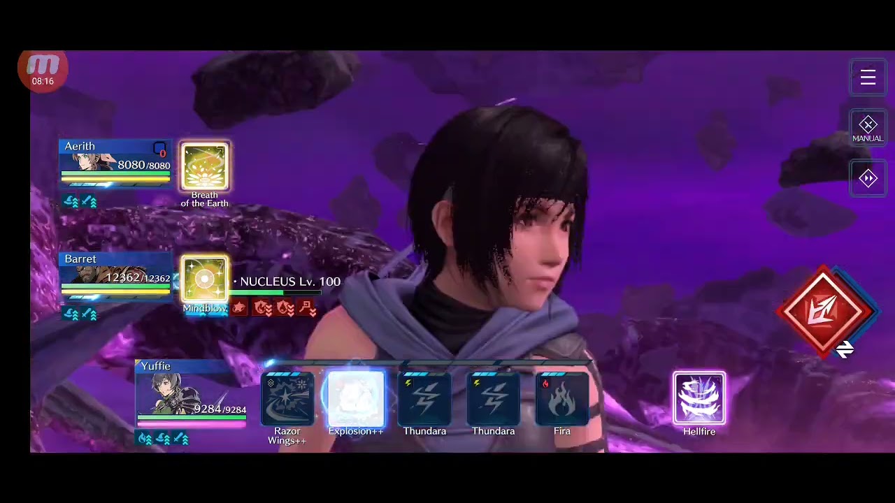 FF7 Ever Crisis: Battle Tower B100 with Barrett, Yuffie, Aerith (No ...