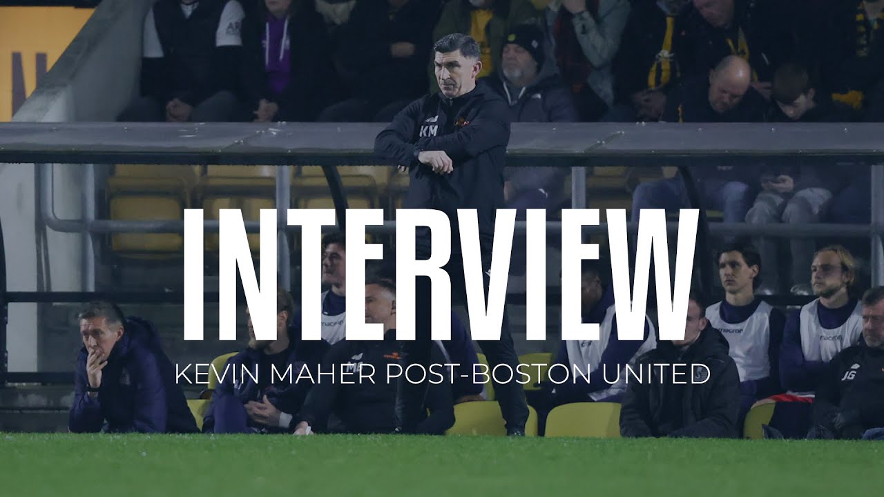Interview: Kevin Maher's Boston United reaction - YouTube