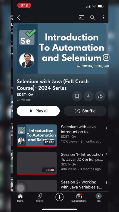 Seleniumwithjava Softwaretesting Testing Softwaredeveloper Java Corejava Youtube