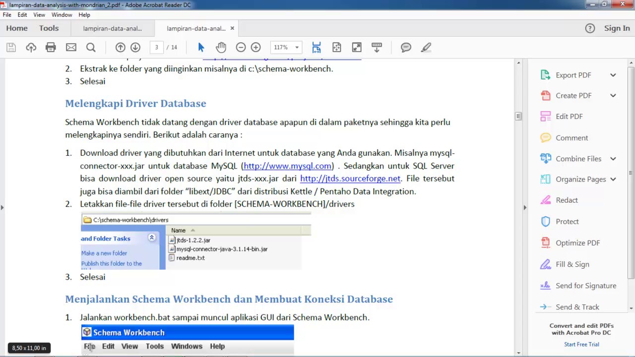 Instal dan penerapan database datawarehouse dan mining menggunakan pentaho schema workbench ...