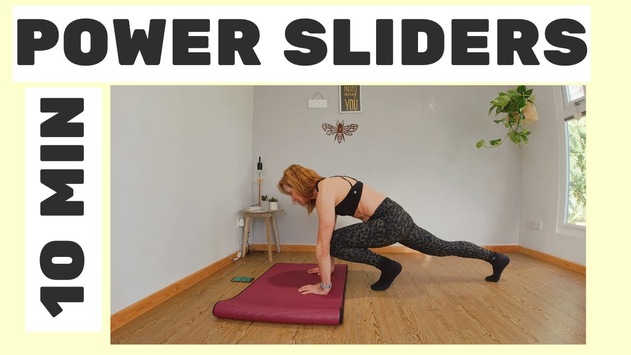 Pilates Power Sliders/Socks | 10 Minute Home Workout - YouTube