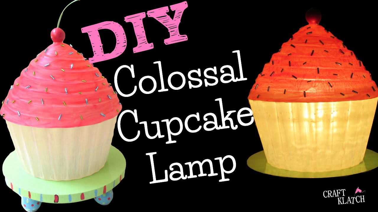 DIY Colossal Cupcake Lamp How To - YouTube