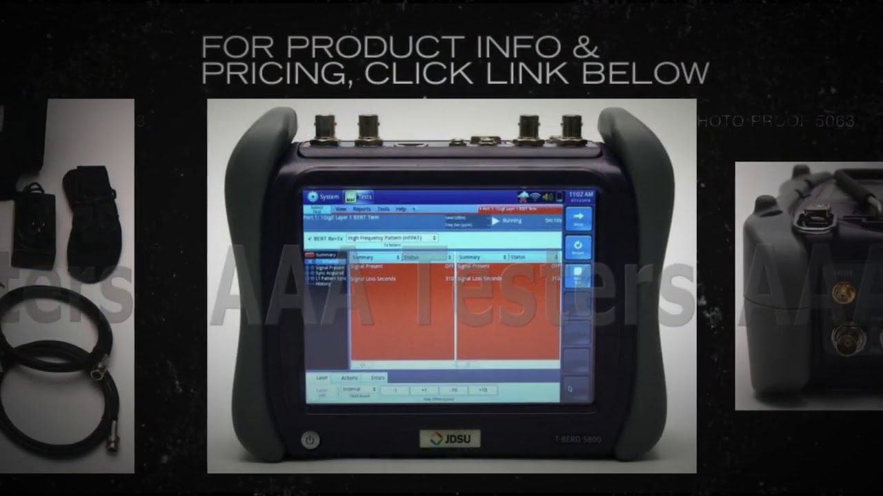 JDSU T-BERD 5800 1G Ethernet Network Tester - YouTube