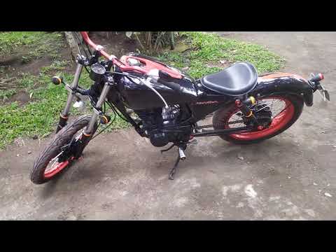 Honda tmx 155 to bobber - YouTube