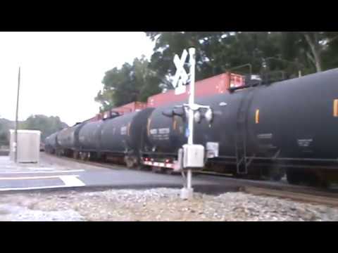 NS 174 Manifest w DPU track 1 and NS G93 Austell turn track 2 by Mableton 10 13 17 - YouTube