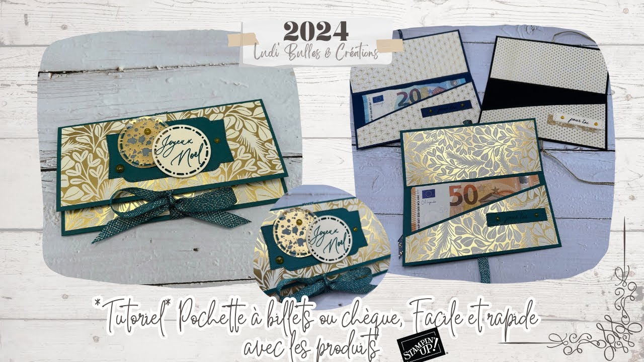 *Tutoriel* Pochette à billets ou chèque, Facile et rapide 🎁 avec les ...