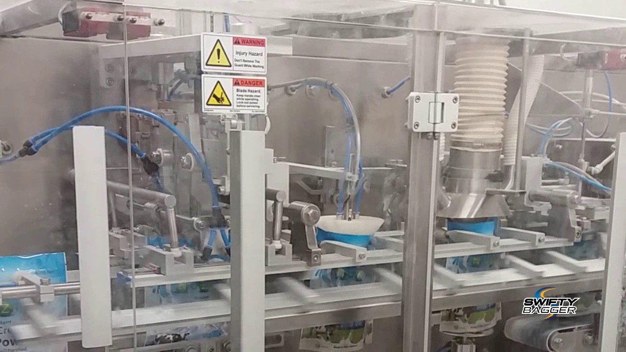 Swifty Bagger pre-made pouch filling machine for weigh filling powdered ...