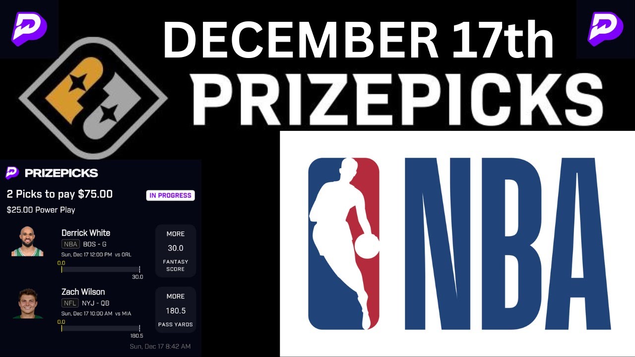 Prize Picks NBA Picks for December 17th - YouTube