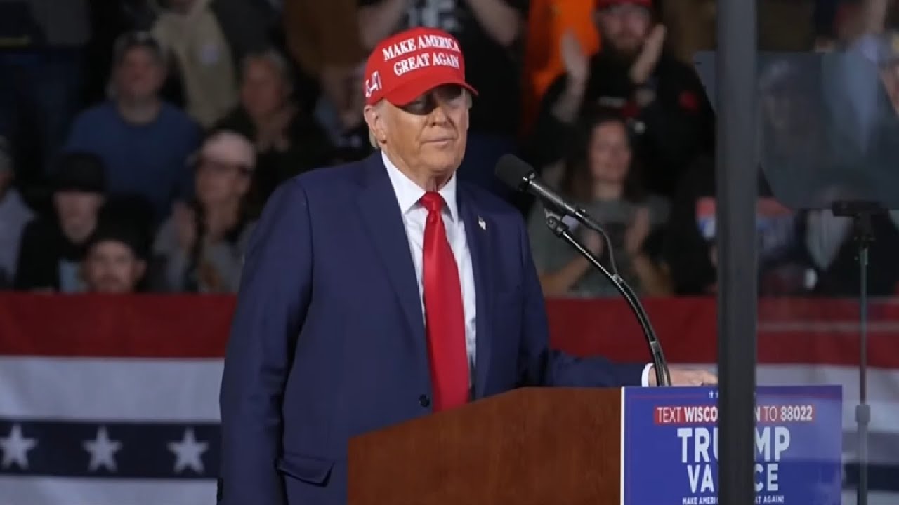 LIVE ~ President Trump Speaks at a Rally in Juneau, Wisconsin ~ October ...