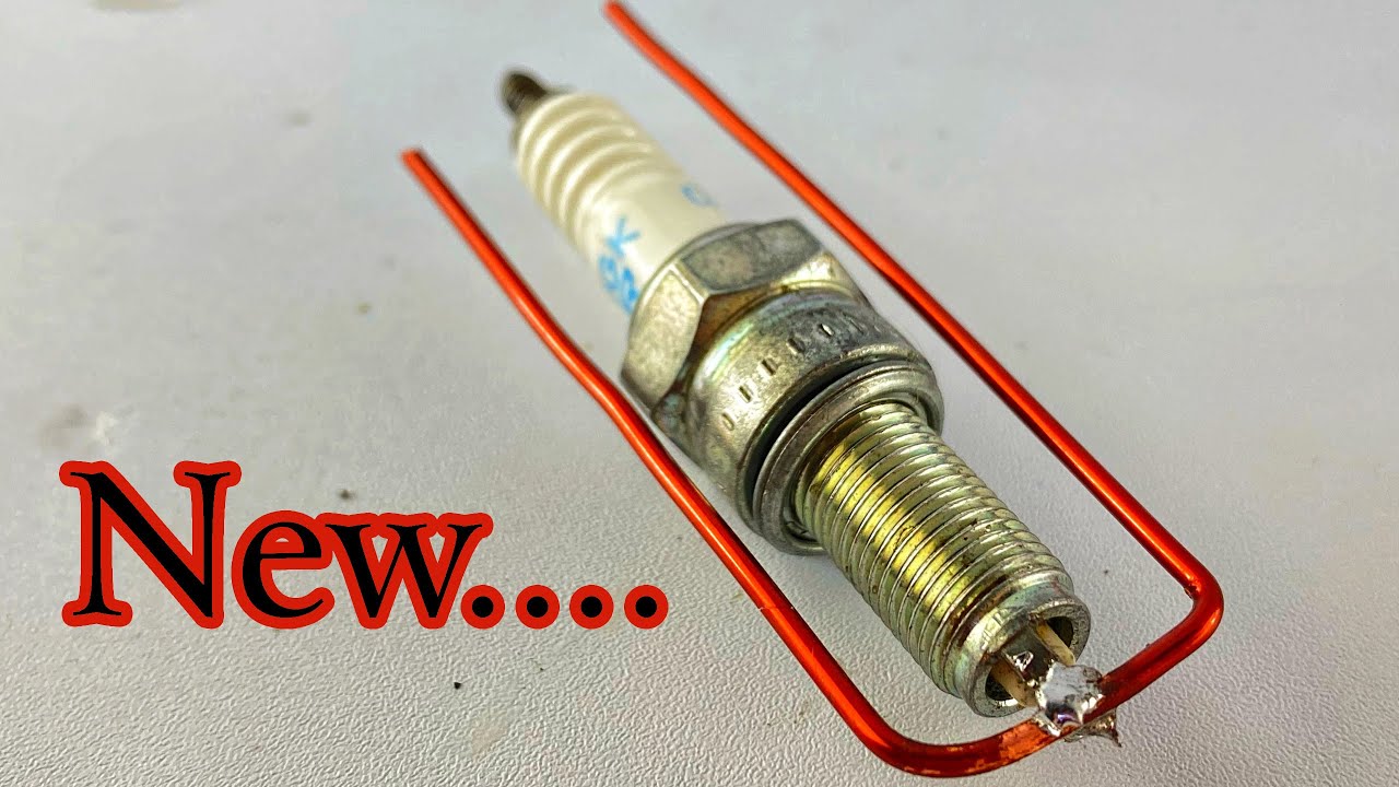Easy making electric free energy generator With spark plug - YouTube
