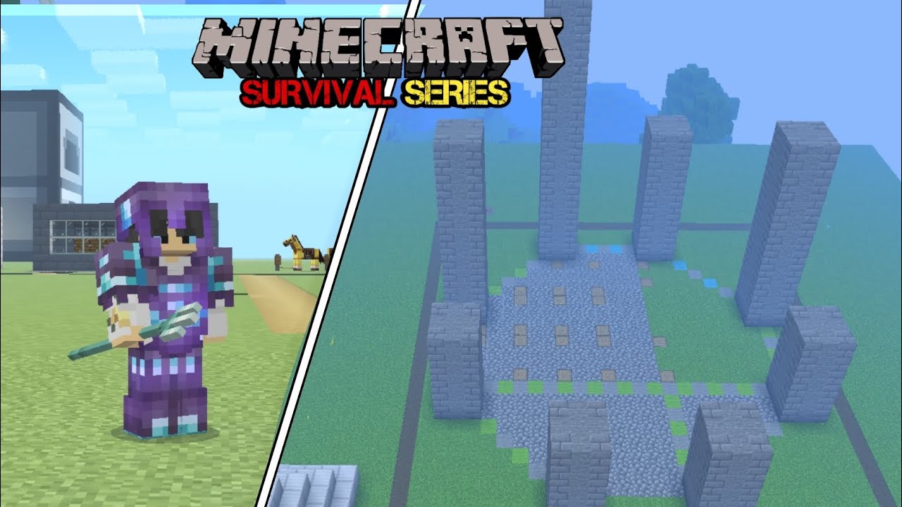 I start building my legendary Castle in Minecraft survival series ...