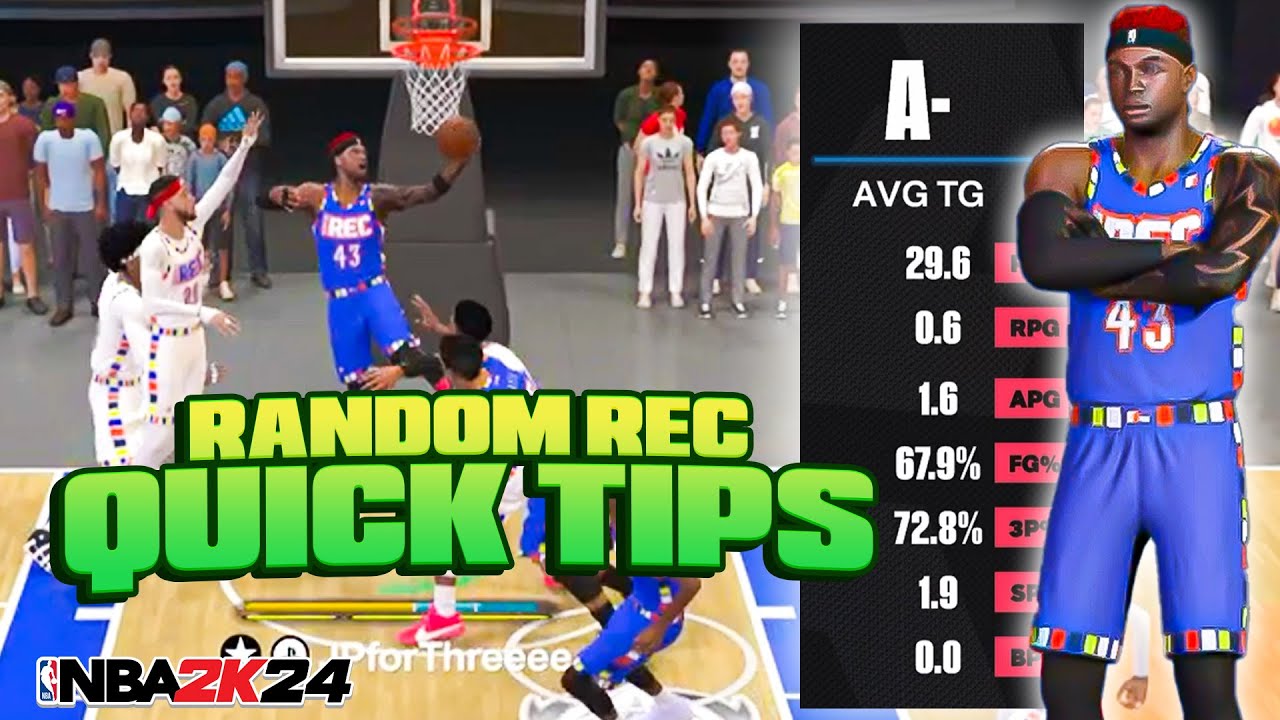 RANDOM REC 2K24 || QUICK TIPS for BEGINNERS #nba2k24 #2k24 - YouTube