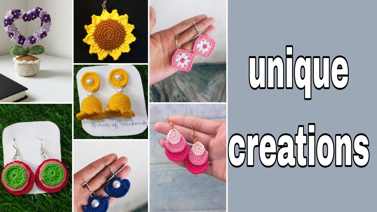 New collection of Unique Crochet items| Handmade | Earrings ...