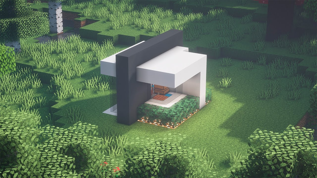 🛠️ Minecraft || Mini modern house for the server || Tutorial💎 - YouTube