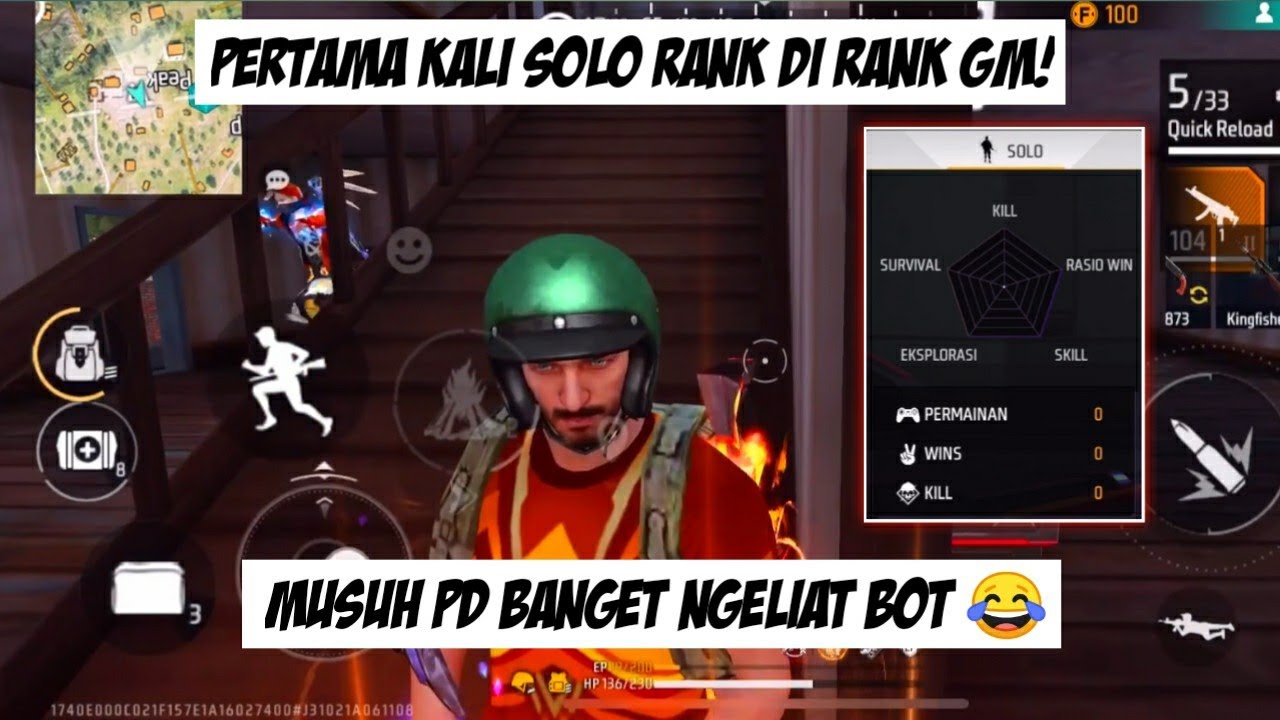TOP GLOBAL BOT PERTAMA KALI SOLO RANK MUSUHNYA KOK PD BANGET YA😂 - FREE ...