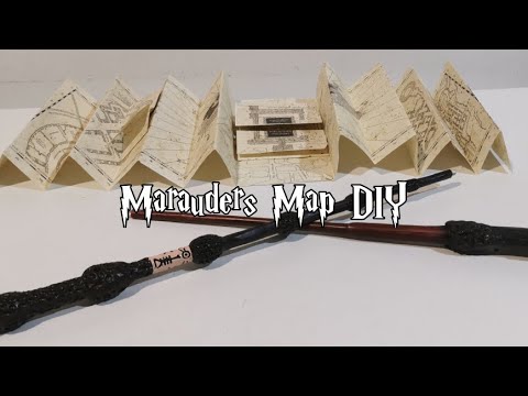 How to do the Marauders Map // DIY // Harry Potter // kyrei hp - YouTube