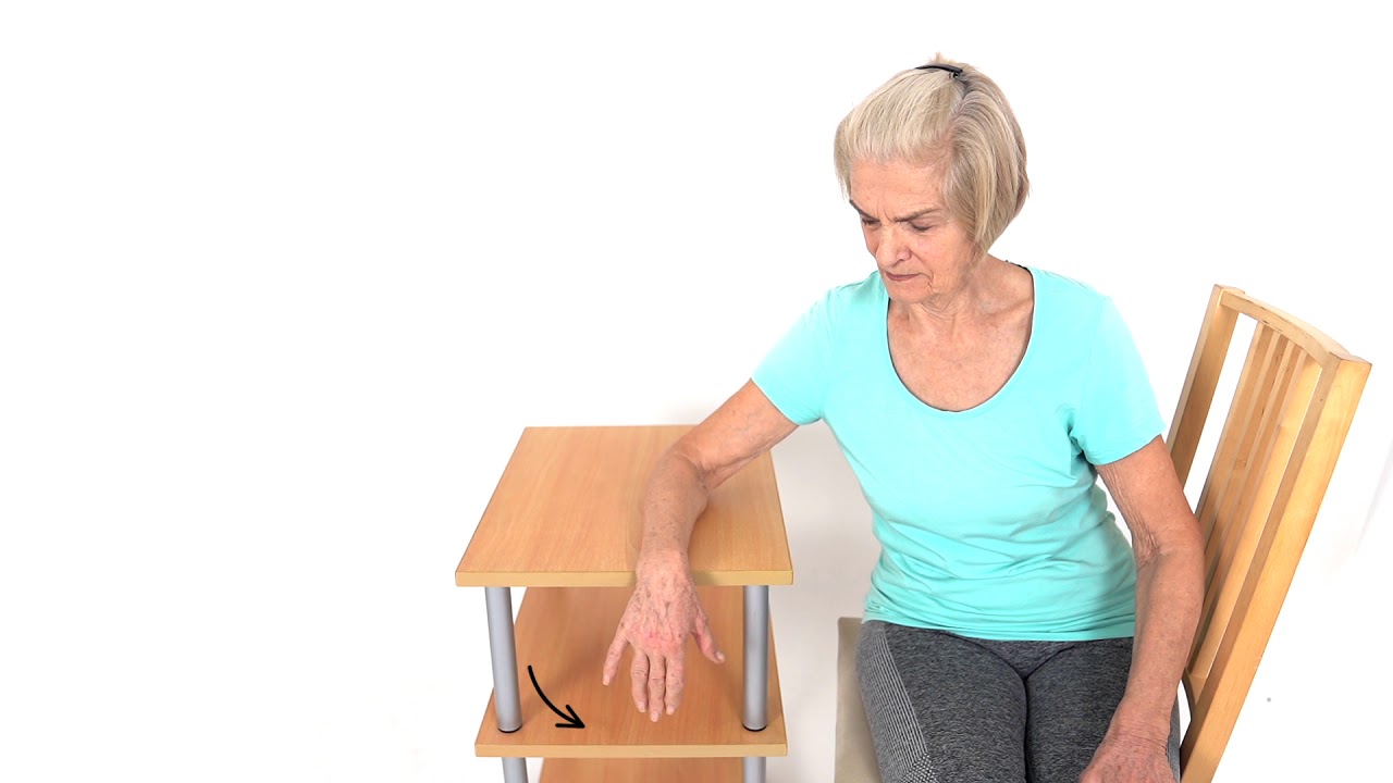 Senior Exercises | Hand Therapy | Wrist Flexion and Extension ...